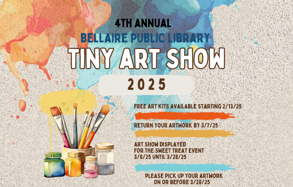 2025 tiny art show localhop.png — Bellaire Public Library